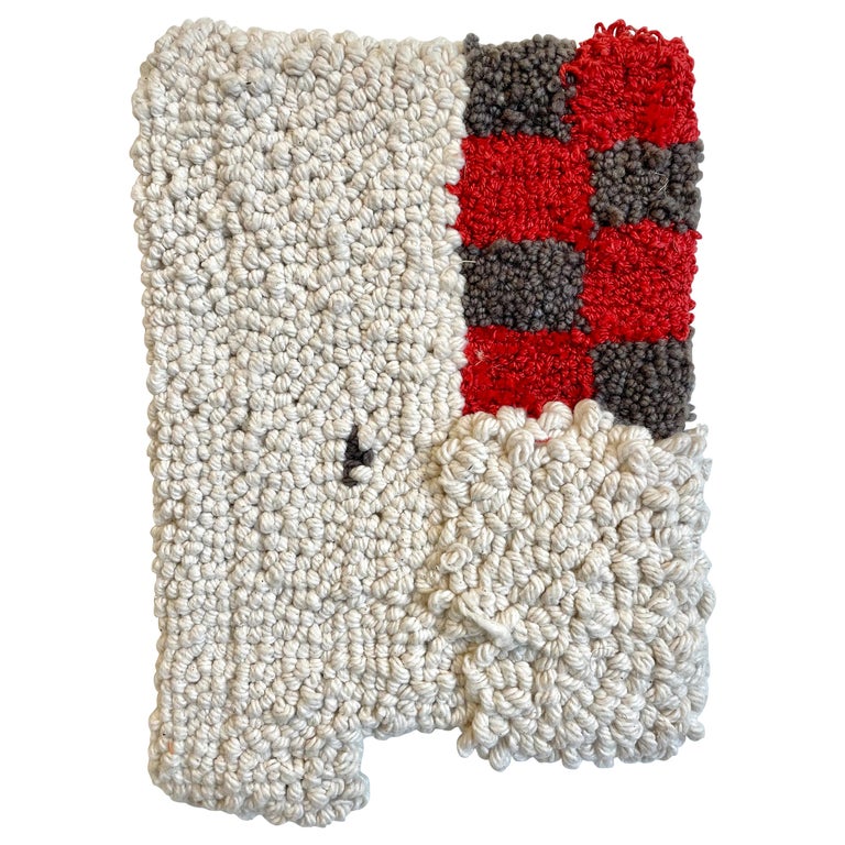 Graphic Hand Tufted Wall Hanging Textile Contemporary Minimalism For ...