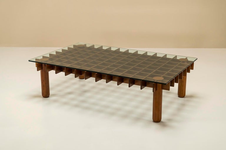 Graphic Rectangular Coffee Table in Maple Wood, Italy, 1970s For Sale ...