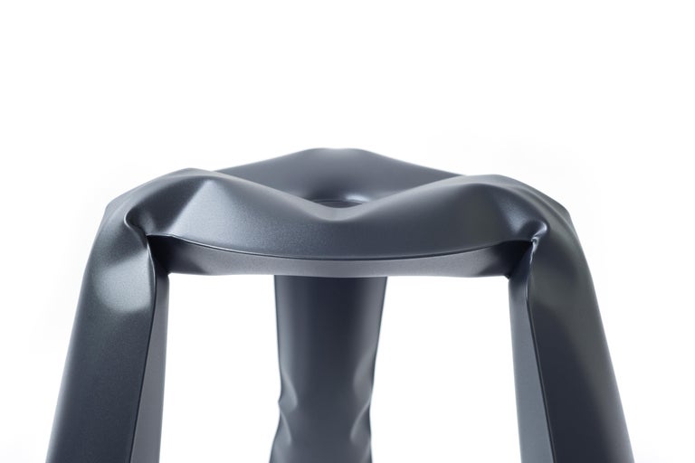 Graphite Steel Bar Plopp Stool by Zieta For Sale at 1stDibs