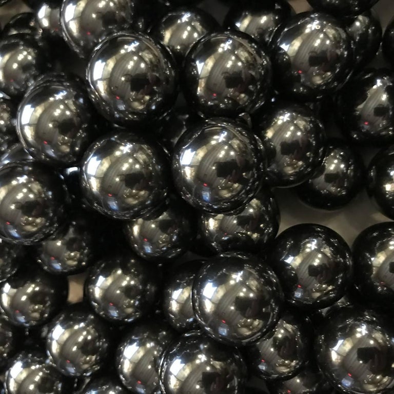 Graphite Steel Magnetic Ball Collection, Brazil, Contemporary For Sale ...