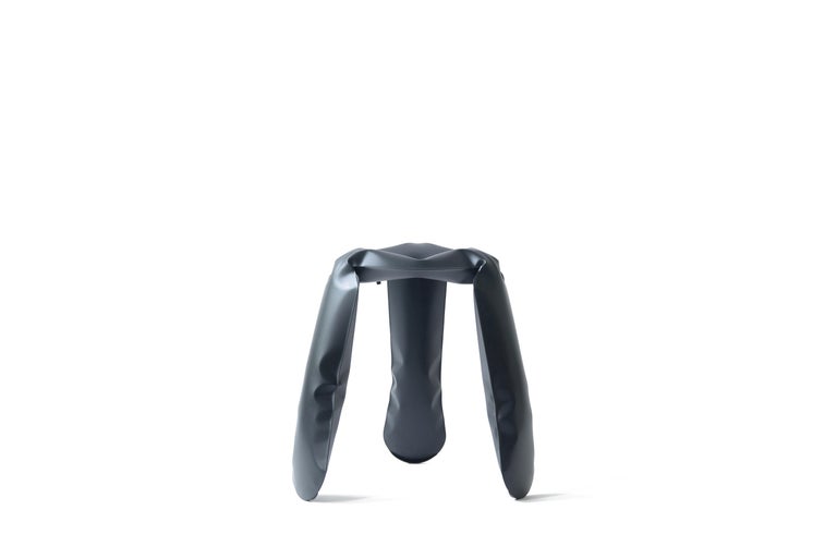 Graphite Steel Standard Plopp Stool by Zieta For Sale at 1stDibs