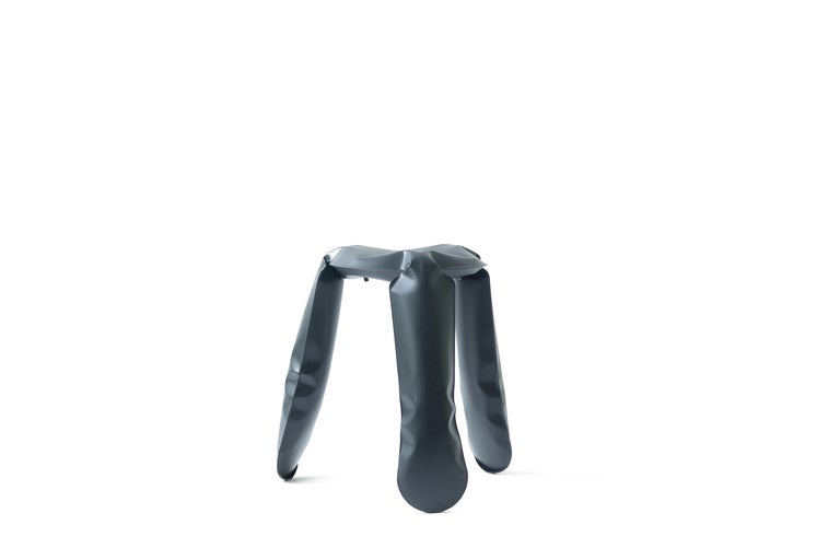 Graphite Steel Standard Plopp Stool by Zieta For Sale at 1stDibs