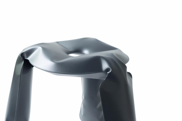 Graphite Steel Standard Plopp Stool by Zieta For Sale at 1stDibs