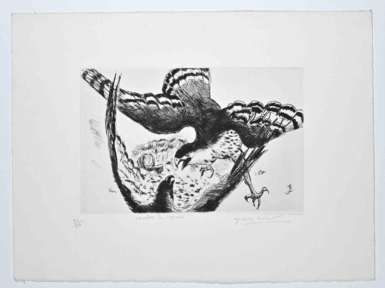 Gérard Cochet - Fight - Original Etching by Gérard Cochet - Early 20th ...
