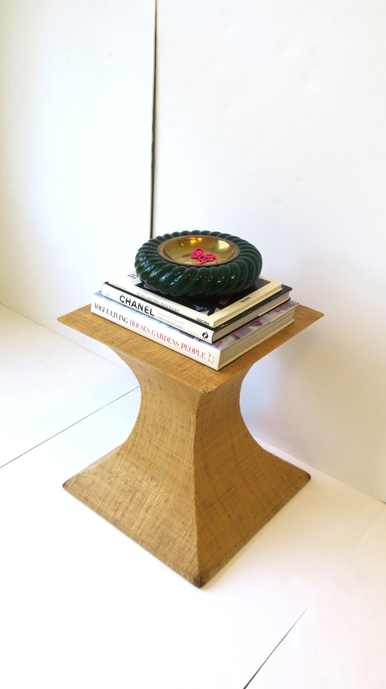 Grasscloth End or Side Table For Sale at 1stDibs