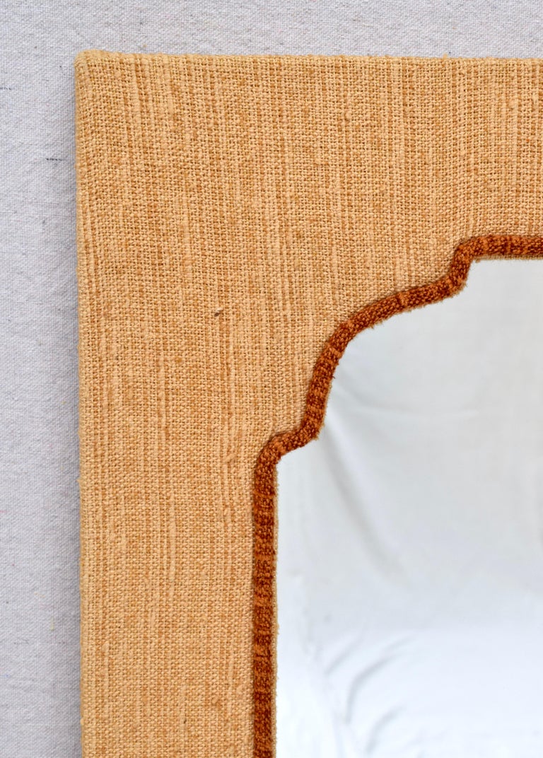 Grasscloth Linen Chinoiserie Mirrors For Sale at 1stDibs