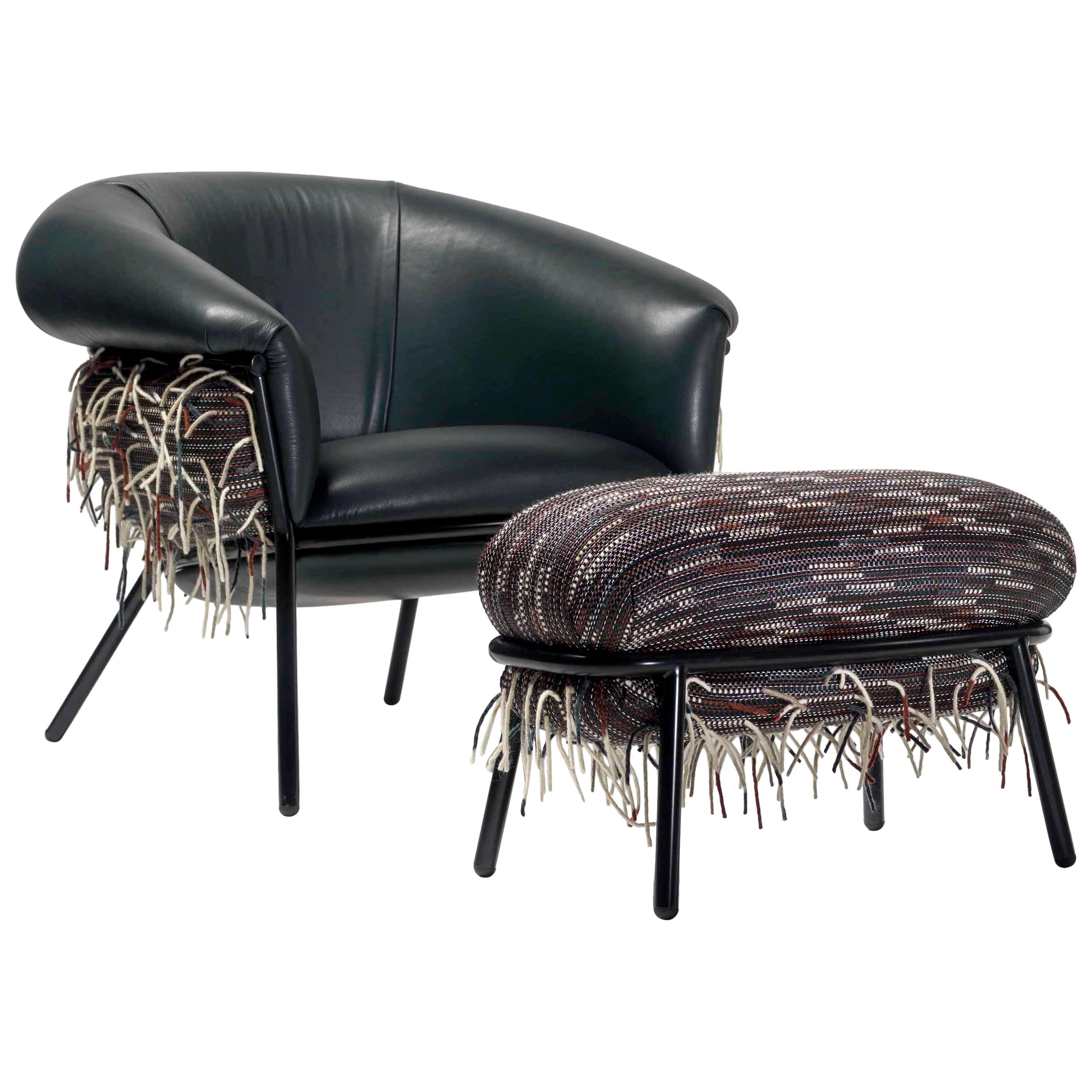 Grasso Armchair and Footrest by Stephen Burks for BD Barcelona For Sale ...