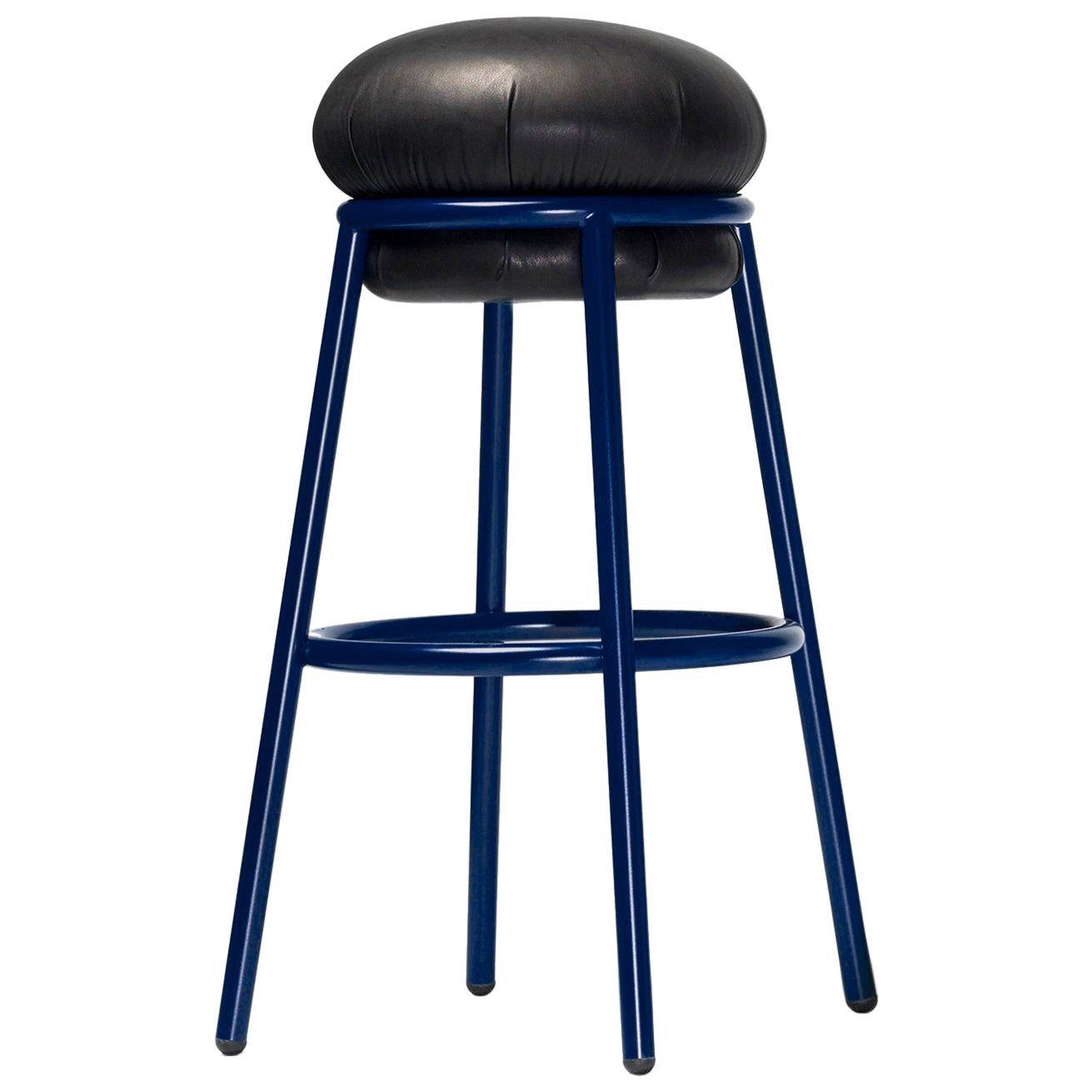 Grasso All Black Stool by Stephen Burks For Sale at 1stDibs
