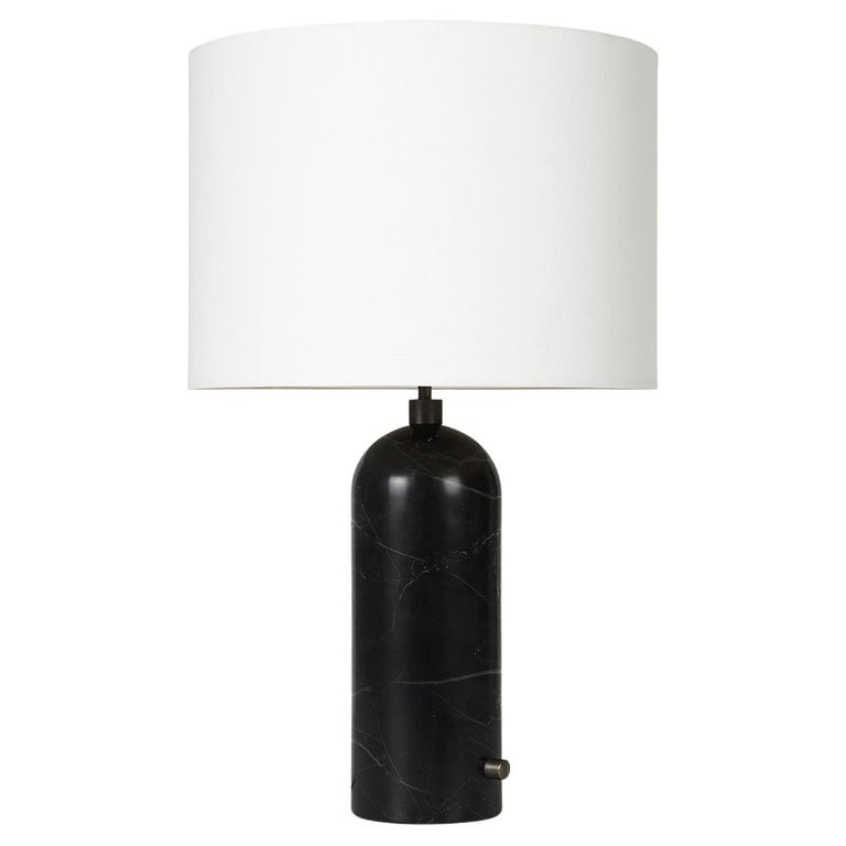 Gravity Table Lamp, Large, Black Marble, Canvas For Sale at 1stDibs