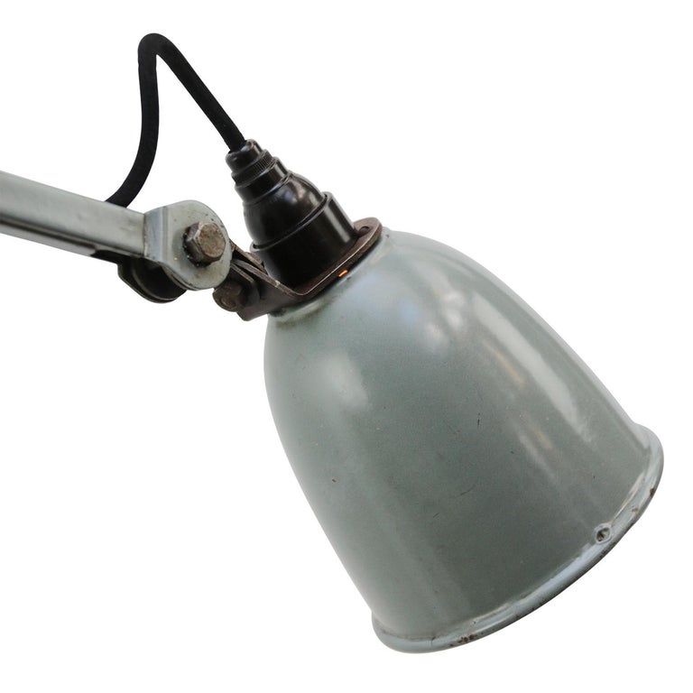 Grey 3-Arm Metal Vintage Industrial Machinist Work Wall Light by EDL at ...