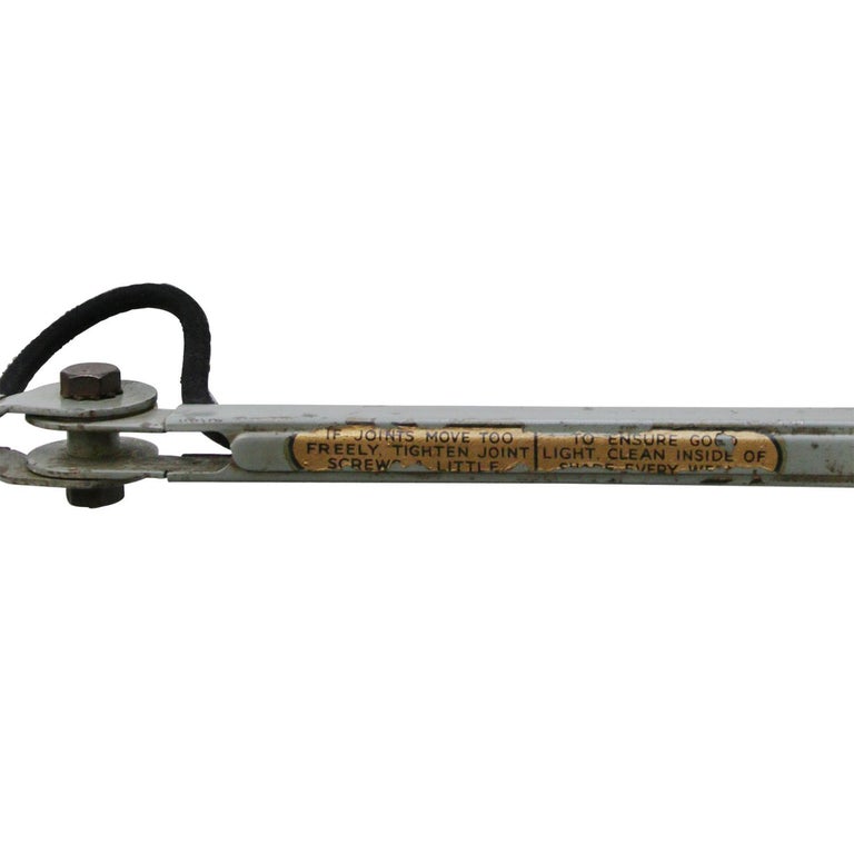 Grey 3-Arm Metal Vintage Industrial Machinist Work Wall Light by EDL at ...