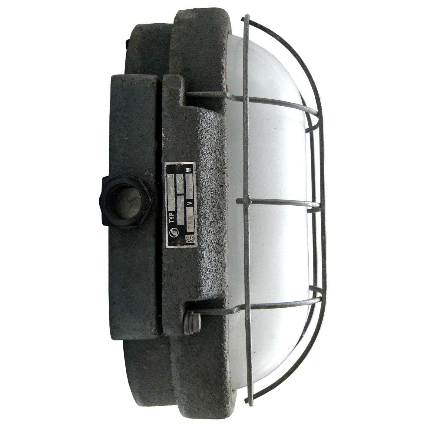 Mercury Glass Vintage Industrial Brass and Cast Iron Wall Scone Lamp ...