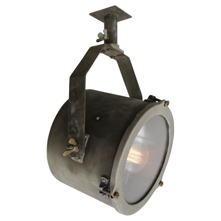 Gray Cast Vintage Industrial Clear Striped Glass Wall Ceiling Shops ...