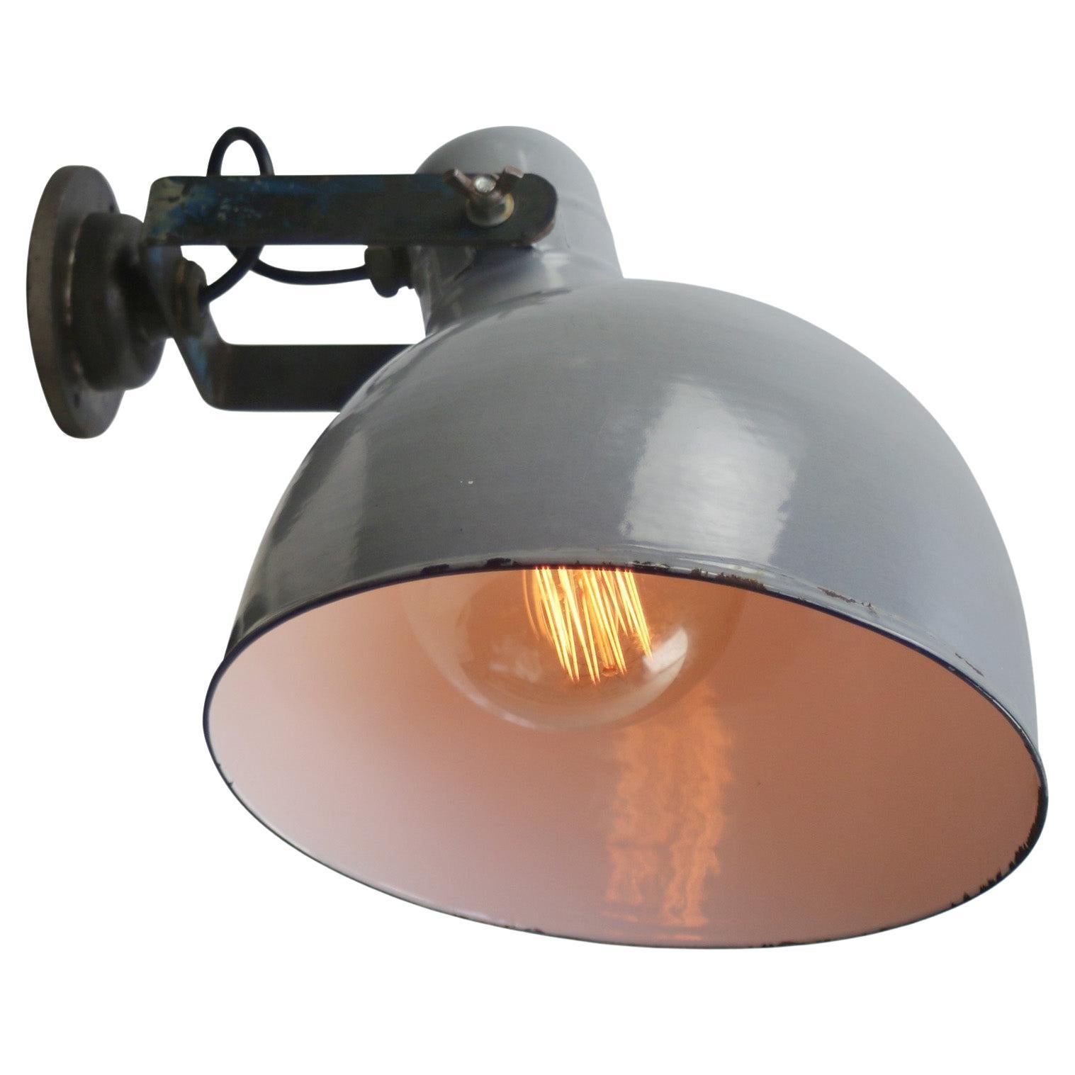 Gray Metal Vintage Industrial Scissor Wall Light Scone at 1stDibs