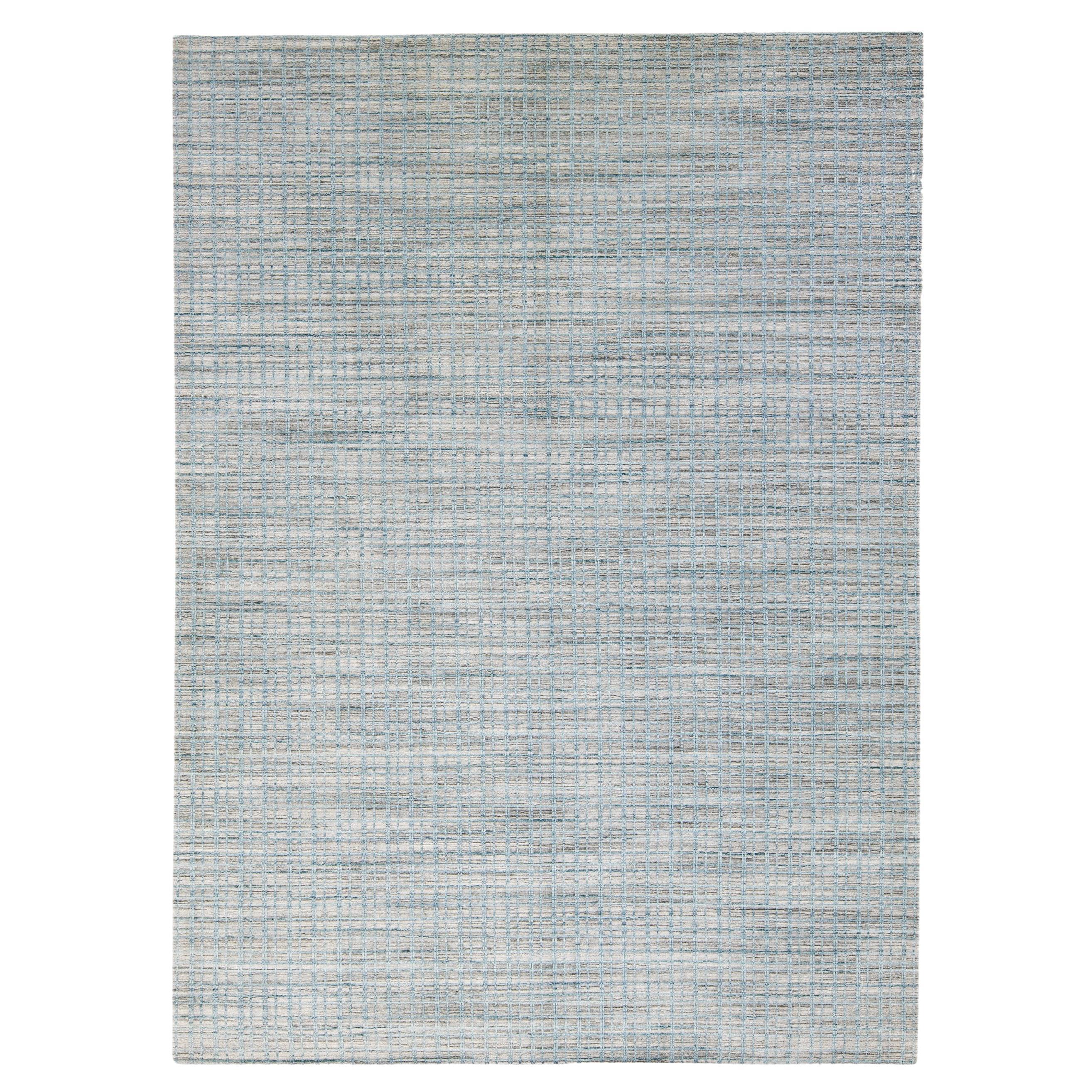 Customizable GAN Handloom Backstitch Composition Large Rug by Raw-Edges ...