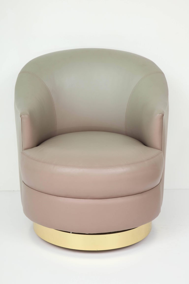 Gray Ombre Leather Chair by Steve Chase For Sale at 1stDibs | gray ...