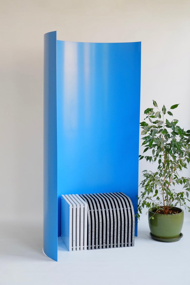 Modern Minimal Yellow Aluminium Privacy Screen / Room Divider For Sale ...