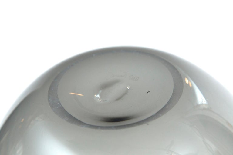 Gray Tear Drop Glass Decanter For Sale at 1stDibs