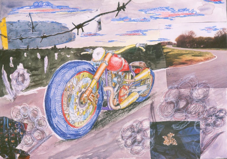 Grayson Perry - "Untitled" watercolour and collage work on paper by ...