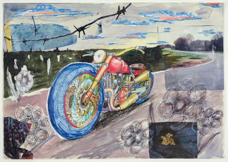 Grayson Perry - "Untitled" watercolour and collage work on paper by ...