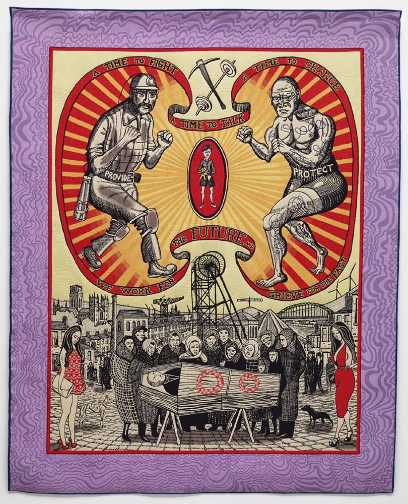 Grayson Perry - Gay Black Cats MC -- Tapestry, Contemporary Art by ...