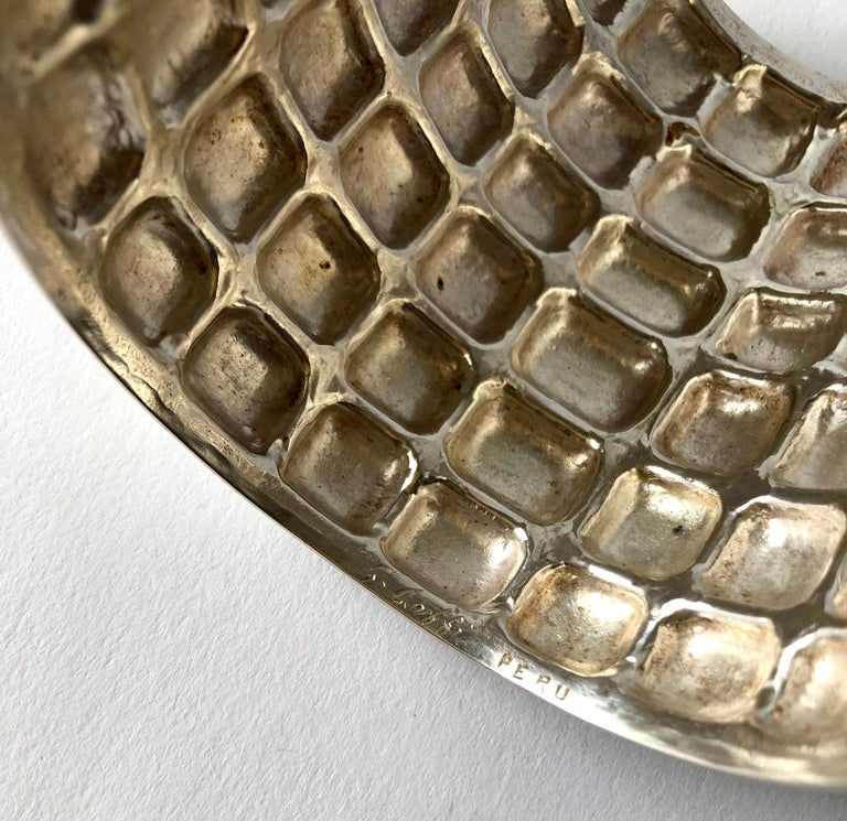 Graziella Laffi Sterling Silver Peruvian Modern Repousse Handmade Cuff ...