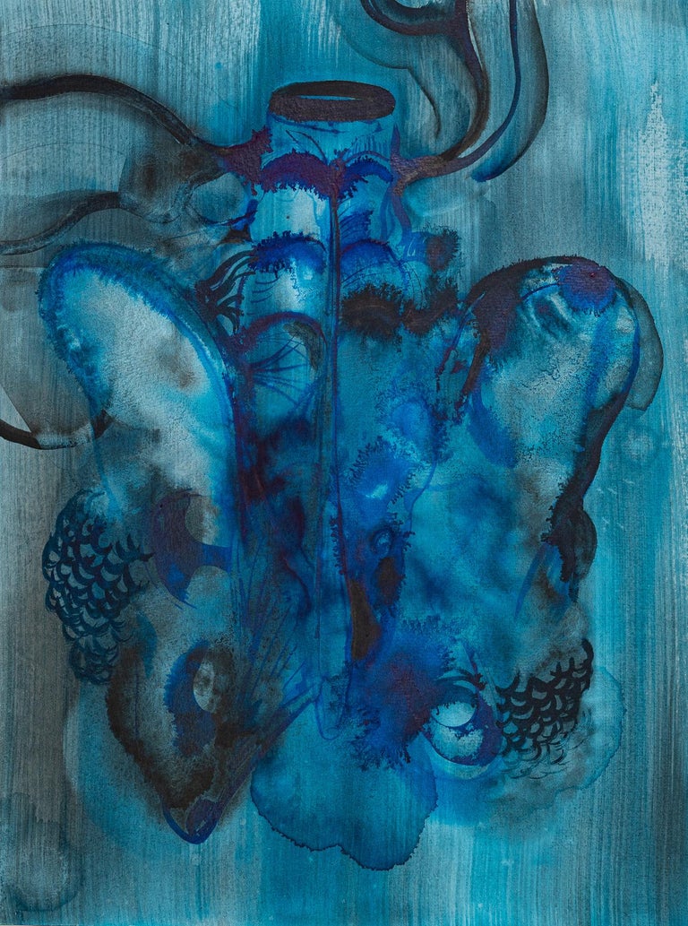 Grazyna Rigall - Breath - Contemporary Abstract Ecolina Painting, New ...