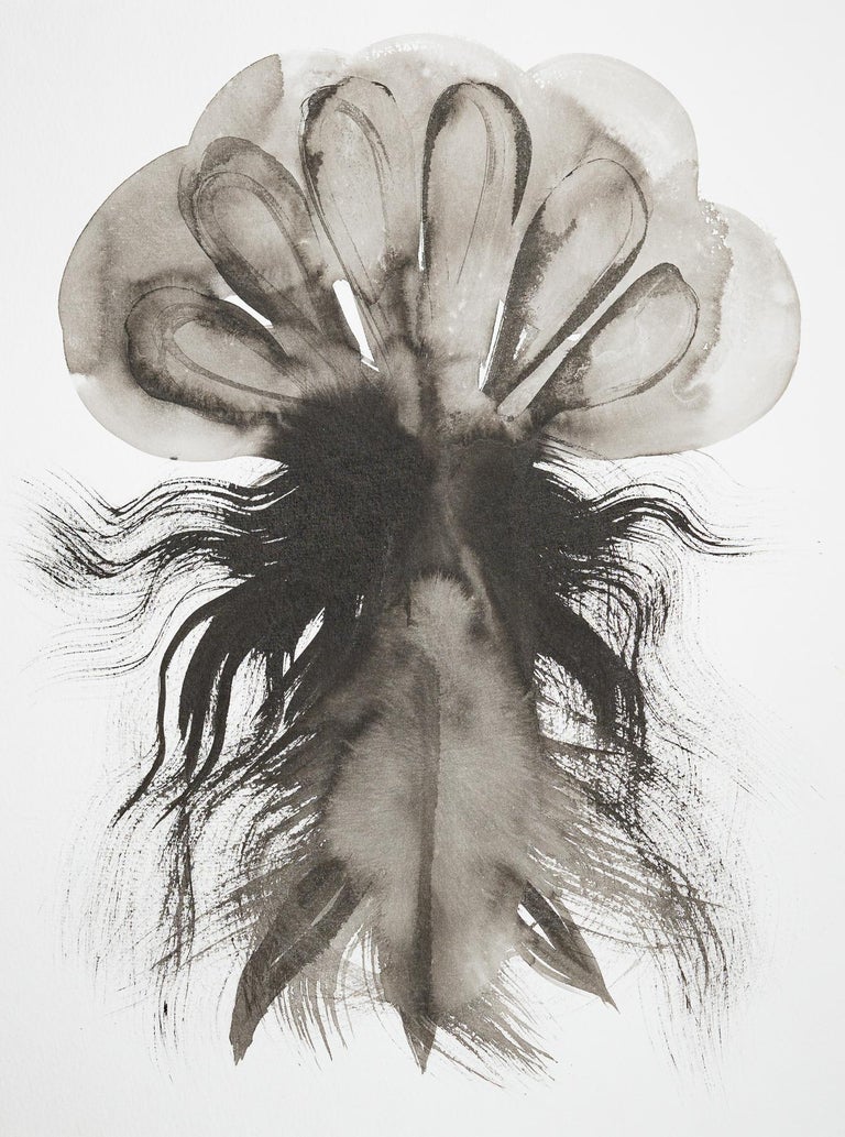 Grazyna Rigall - Plant - Contemporary figurative Ink Painting, New ...