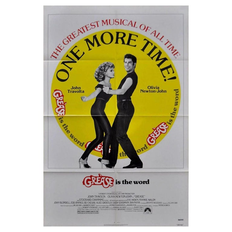 Grease, Unframed Poster 1980R For Sale at 1stDibs