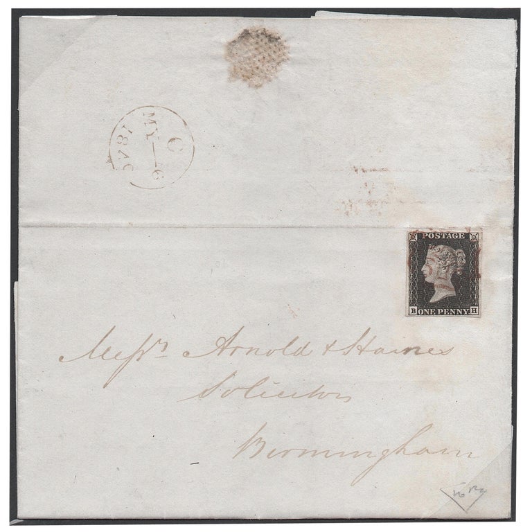 Great Britain 1840 1d Black, Plate 1a, SG2 Antique Postage Stamp For ...