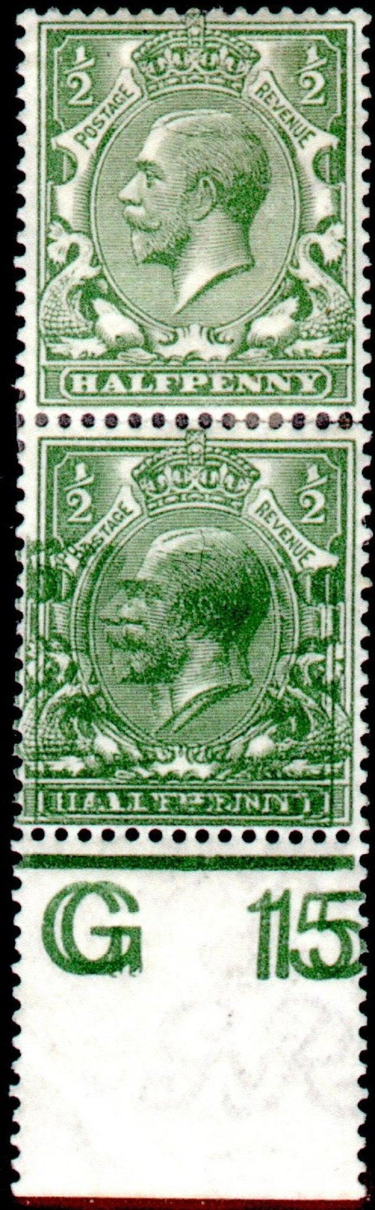 Great Britain 1913 ½d Green, Mint SG351a Antique Postage Stamp For Sale ...