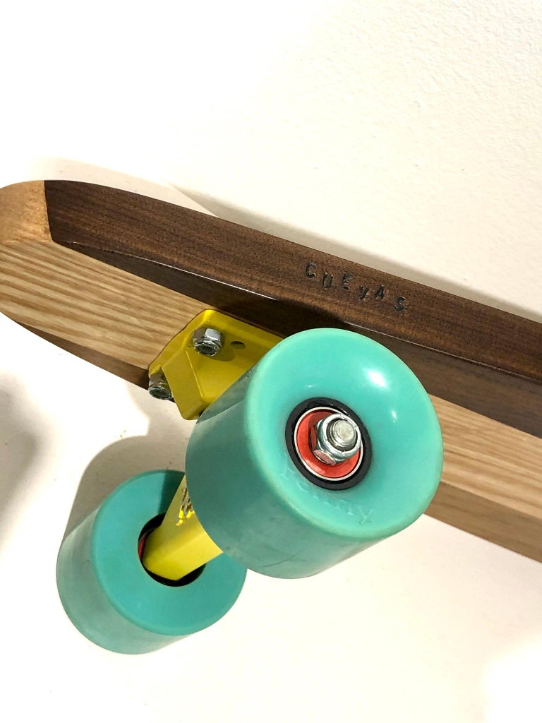 Great Design 1/10 Skateboard in Walnut and Maple by Cuevas at 1stDibs