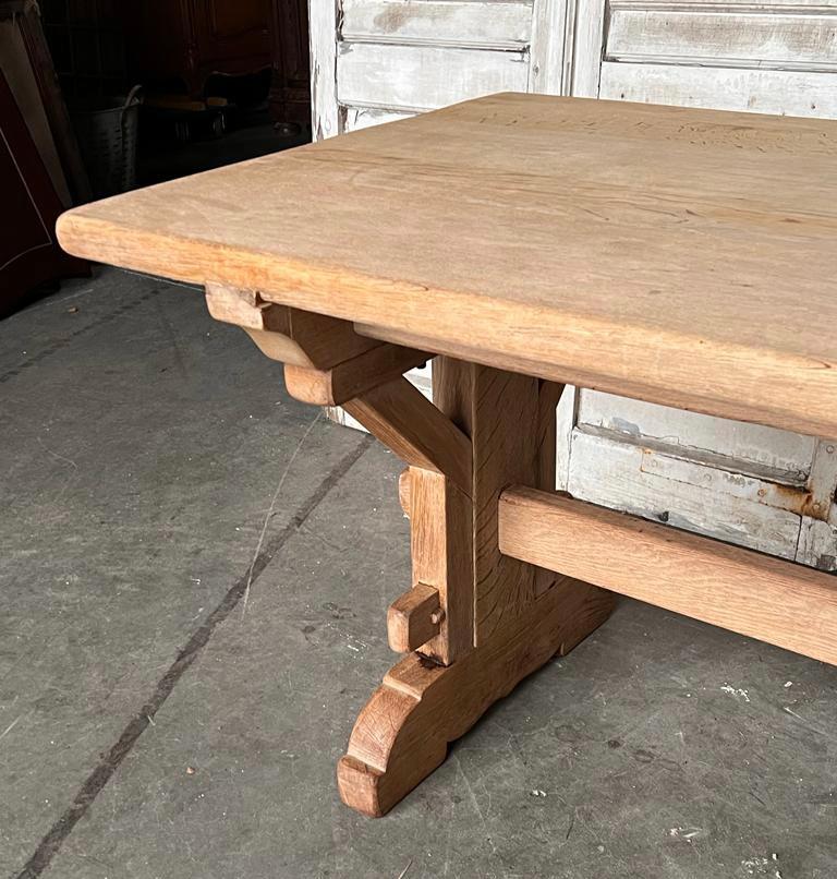 Great Looking French Oak Farmhouse Dining Table For Sale at 1stDibs
