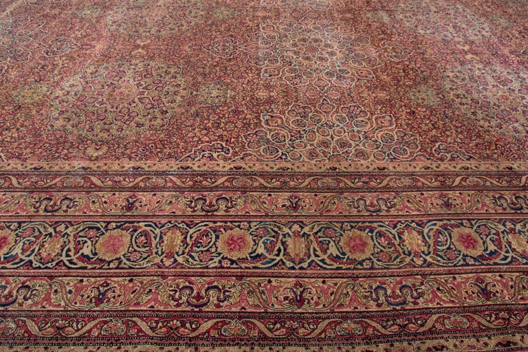 Great Looking Persian 19th Century Antique Kerman Rug For Sale at 1stDibs