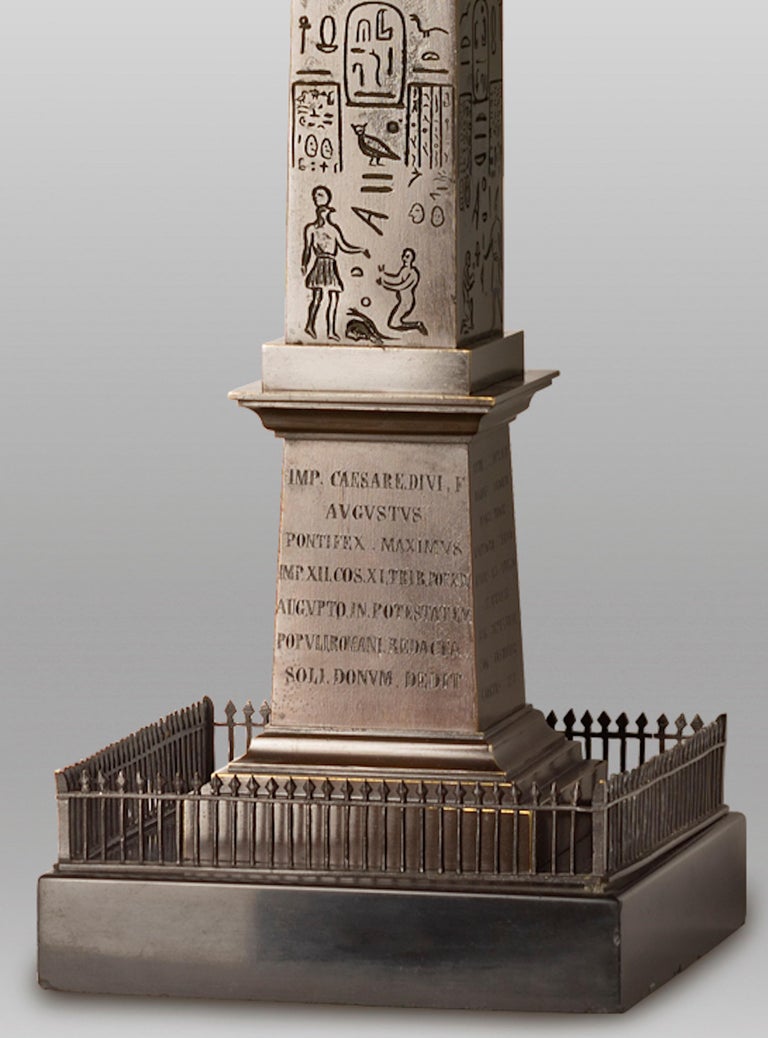 Great Obelisk in Patinated Bronze, First Half of the 19th Century For ...