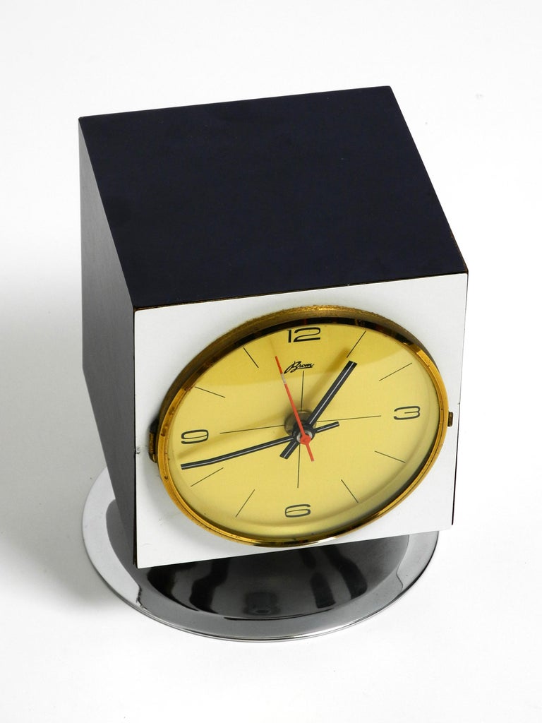Great Rare Italian 1960's Large Space Age Table Clock with Radio from ...