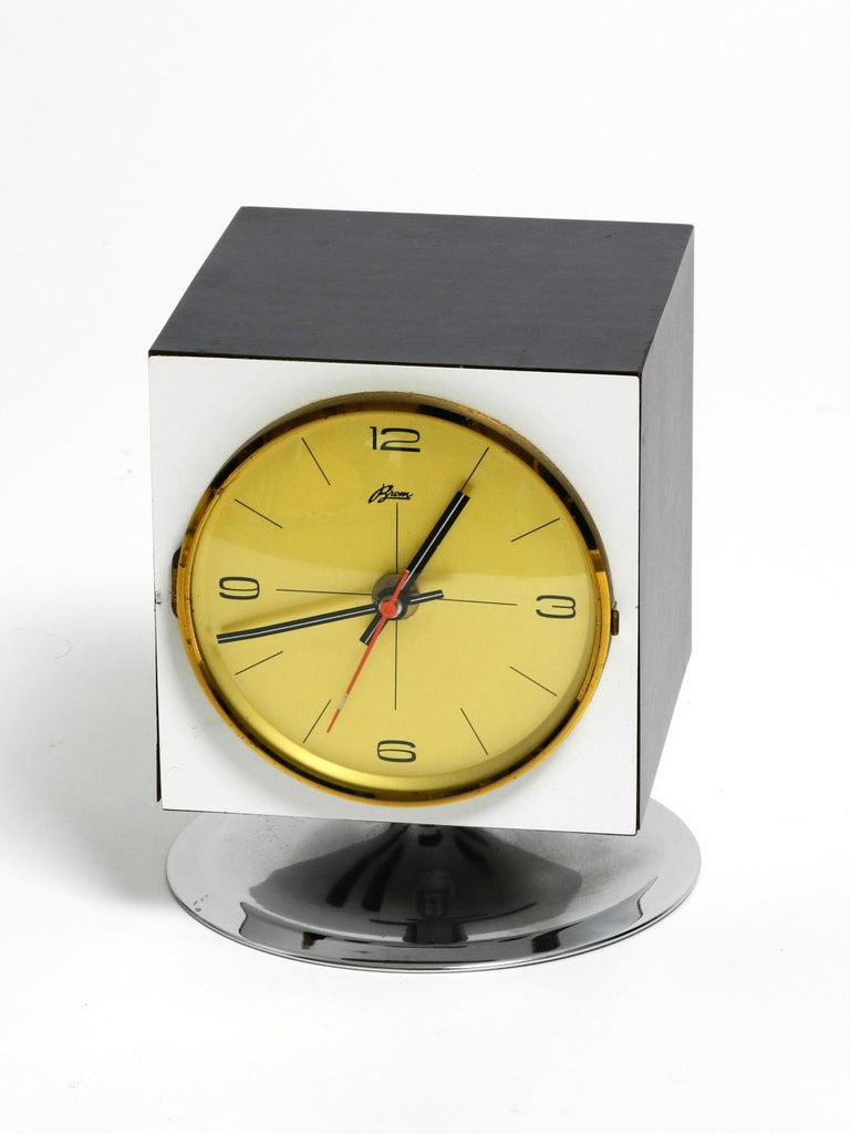 Great Rare Italian 1960's Large Space Age Table Clock with Radio from ...