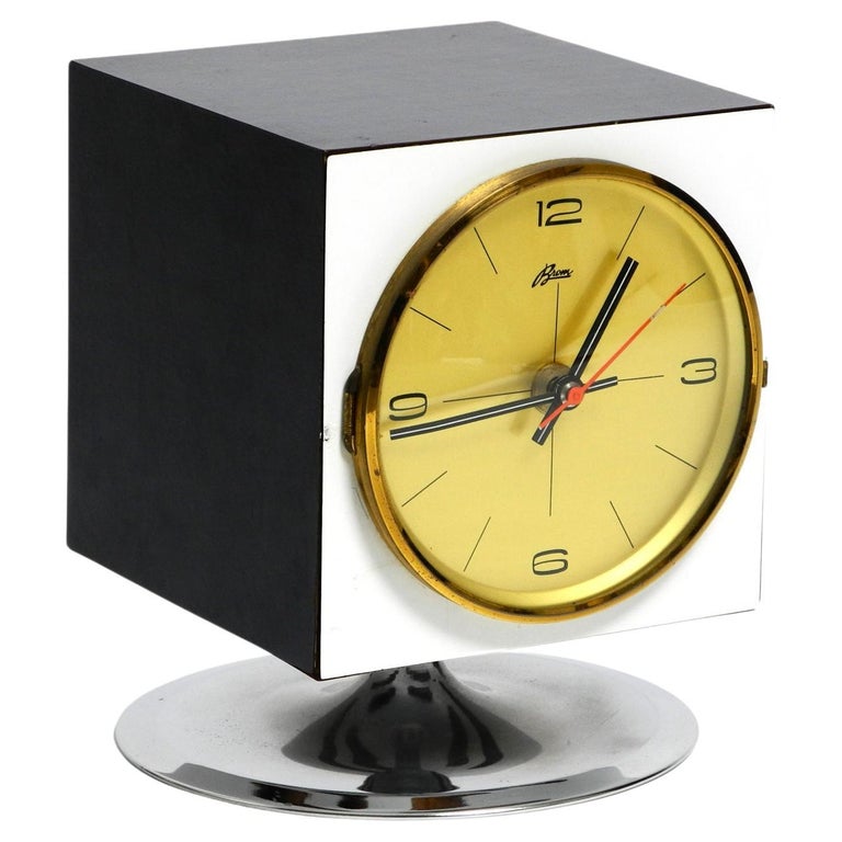 Great Rare Italian 1960's Large Space Age Table Clock with Radio from ...