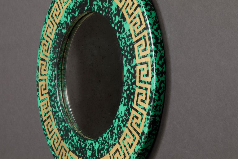 'Greca' Greek Key Round Mirror by Piero Fornasetti, Signed, circa 1970s ...