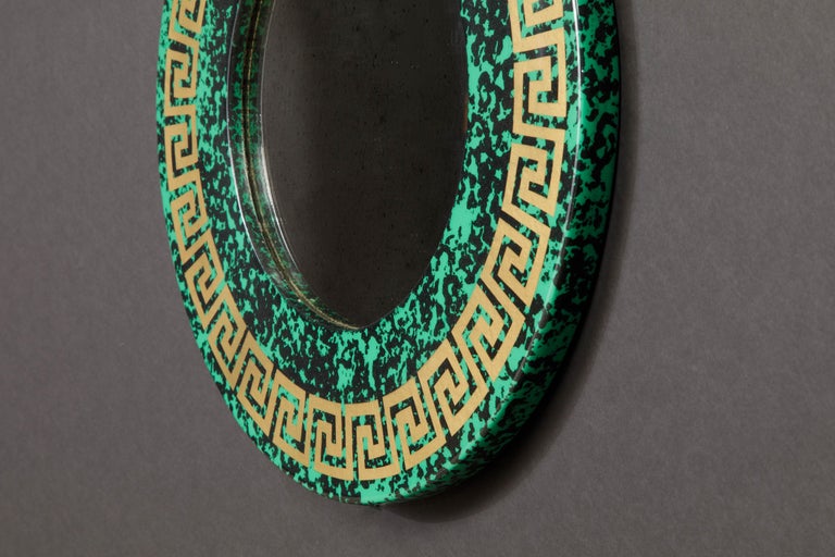 'Greca' Greek Key Round Mirror by Piero Fornasetti, Signed, circa 1970s ...