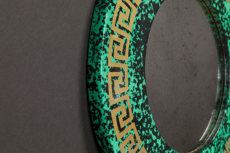 'Greca' Greek Key Round Mirror by Piero Fornasetti, Signed, circa 1970s ...