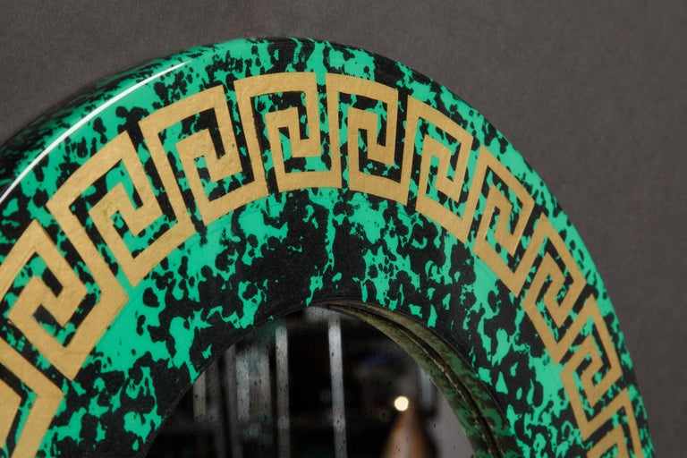 'Greca' Greek Key Round Mirror by Piero Fornasetti, Signed, circa 1970s ...