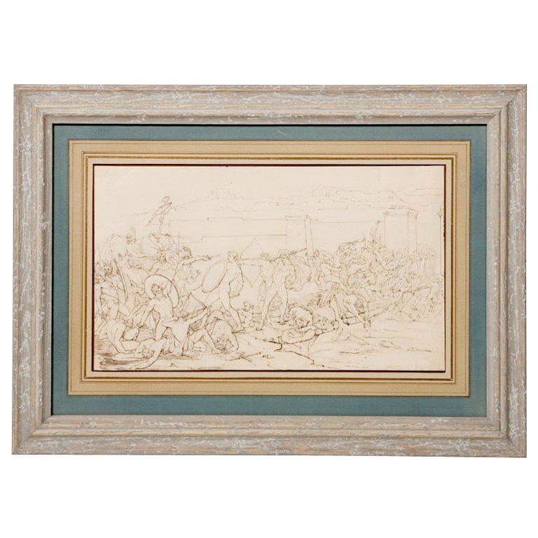 Greco Roman style Drawing/Etching For Sale at 1stDibs