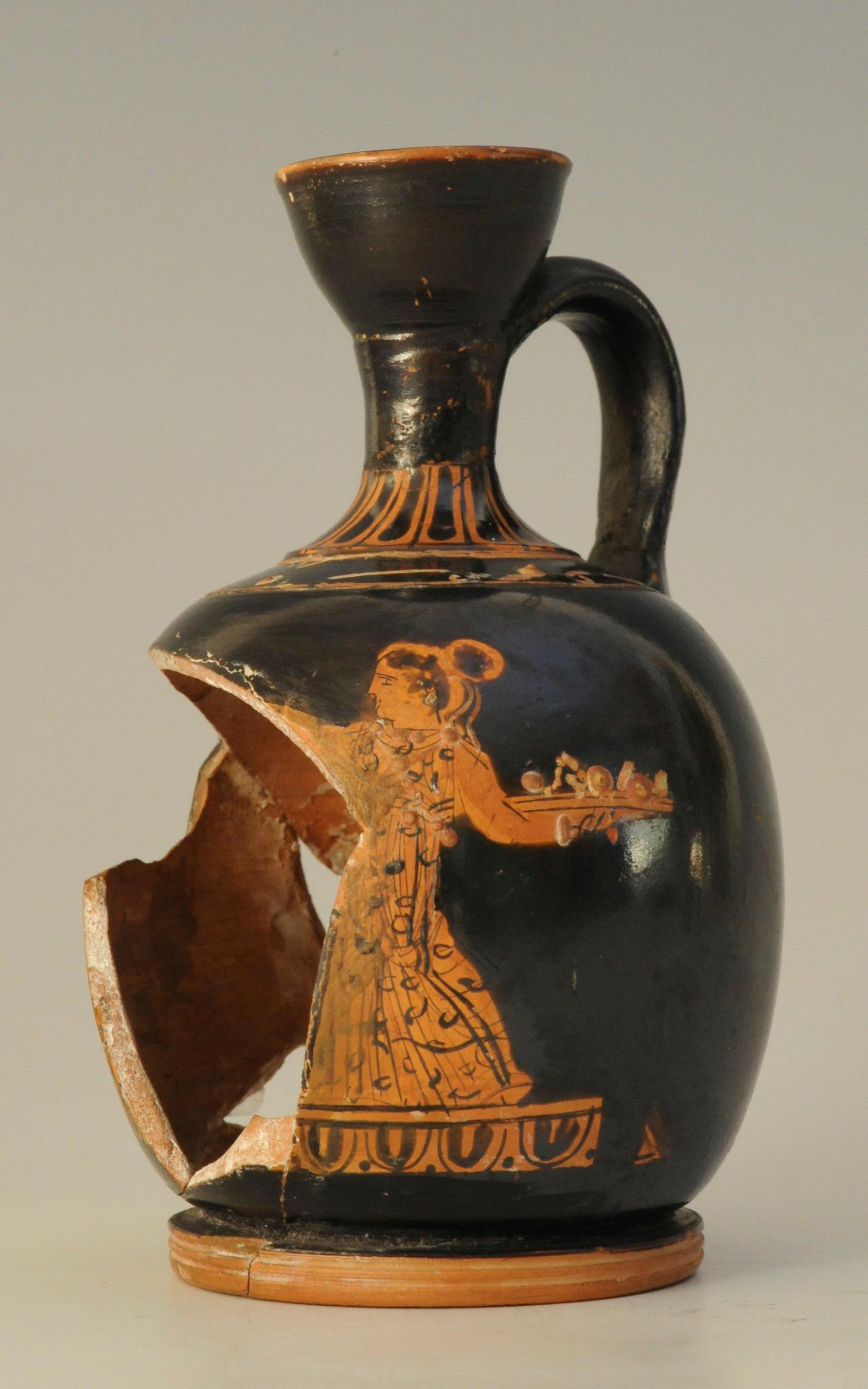 Greek, Attic Red Figure Squat Lekythos by the Meidias Painter For Sale ...