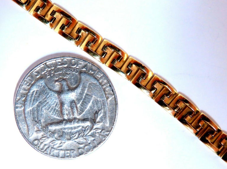 Greek Iconic Pattern Link Bracelet 18kt For Sale at 1stDibs