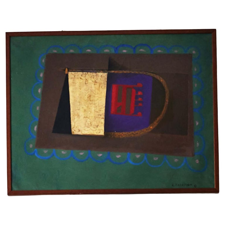 Greek Key Painting by Remo Farruggio For Sale at 1stDibs
