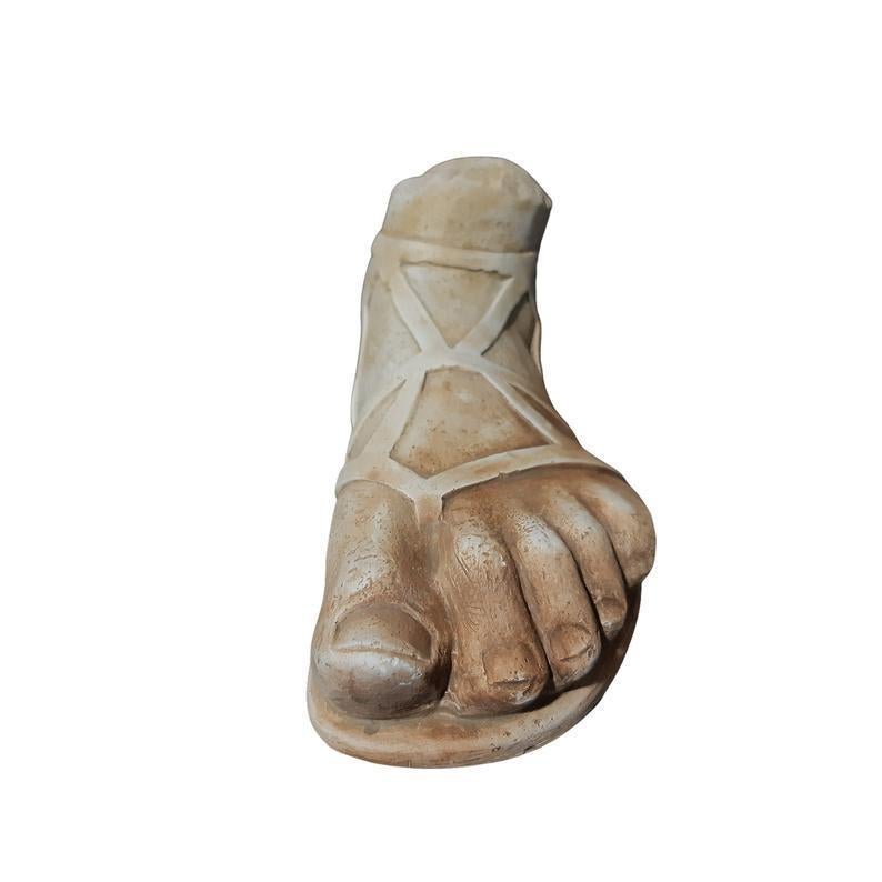 Greek Plaster Foot Sculpture at 1stDibs
