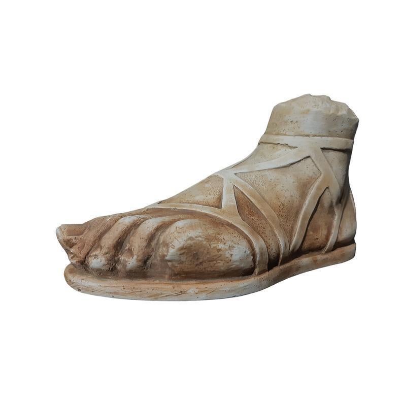 Greek Plaster Foot Sculpture at 1stDibs