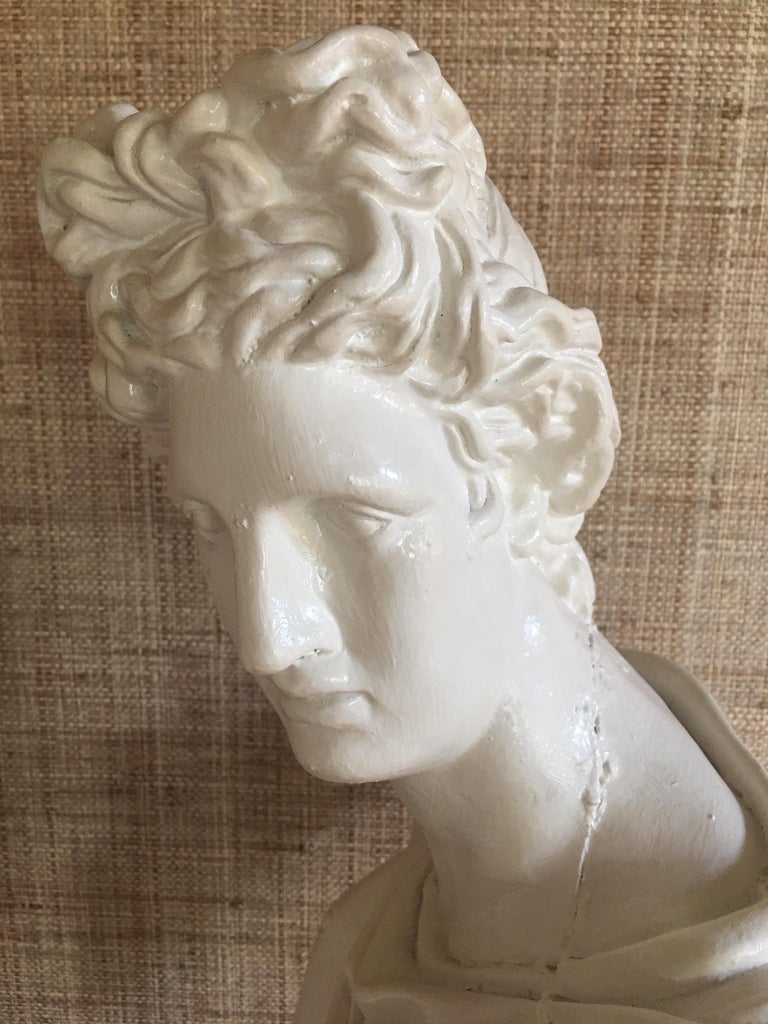 Greek Roman Plaster Bust Sculpture Statue of Apollo at 1stDibs | roman ...