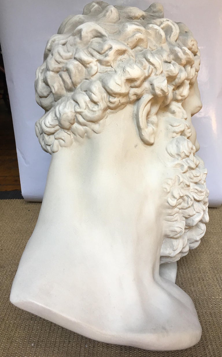 Greek Roman Style Hercules Bust Sculpture at 1stDibs